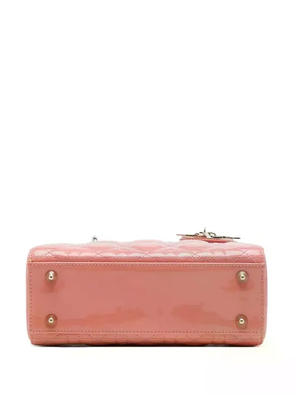Dior 2021 Small Patent Cannage Lady Satchel