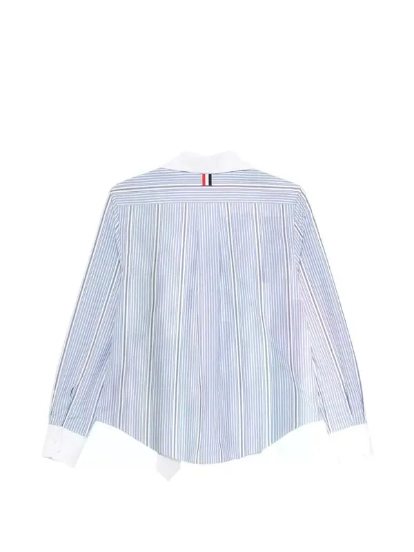 Thom Browne Striped Removable-collar Blouse