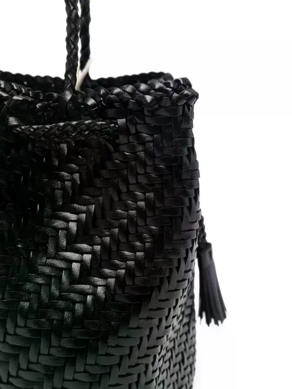 Dragon Diffusion Pompom Double Jump Bucket Bag - Black