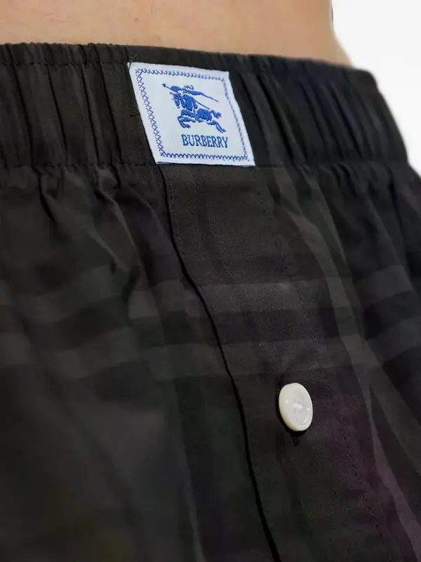 Burberry Check Cotton Boxer Shorts