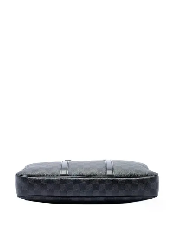 LOUIS VUITTON 2007-2020 Damier Graphite Porte Documents Voyage Pm Business Bag - Black