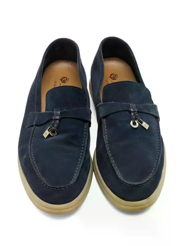 Loro Piana Summer Walk Suede Loafers