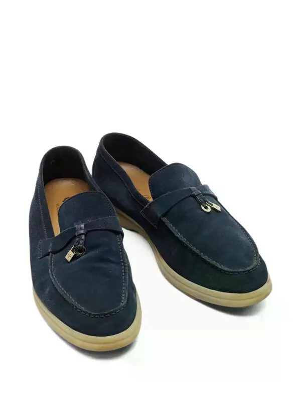 Loro Piana Summer Walk Suede Loafers