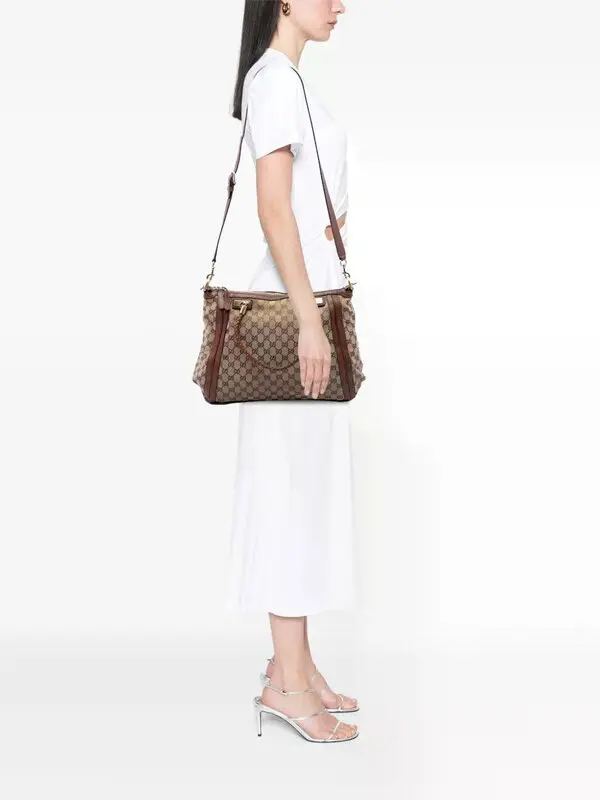 Gucci 2016-2026 Gg Canvas Bella Convertible Tote Satchel