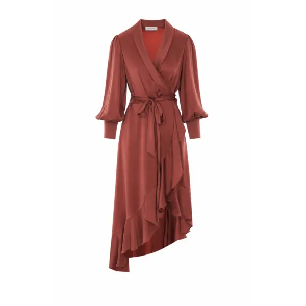 Zimmermann Wallet Midi Dress - Pink