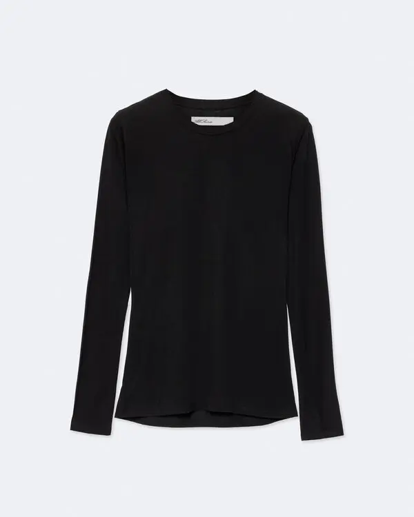 ALLSAINTS Kira Wool-blend Long-sleeve T-shirt - Black