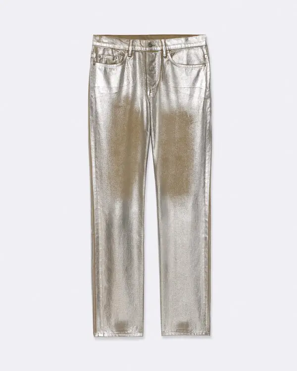 ALLSAINTS Slim-straight Leg Metallic Coated Jeans