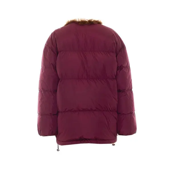 Miu Miu Reversible Technical Fabric And Shearling Down Jacket