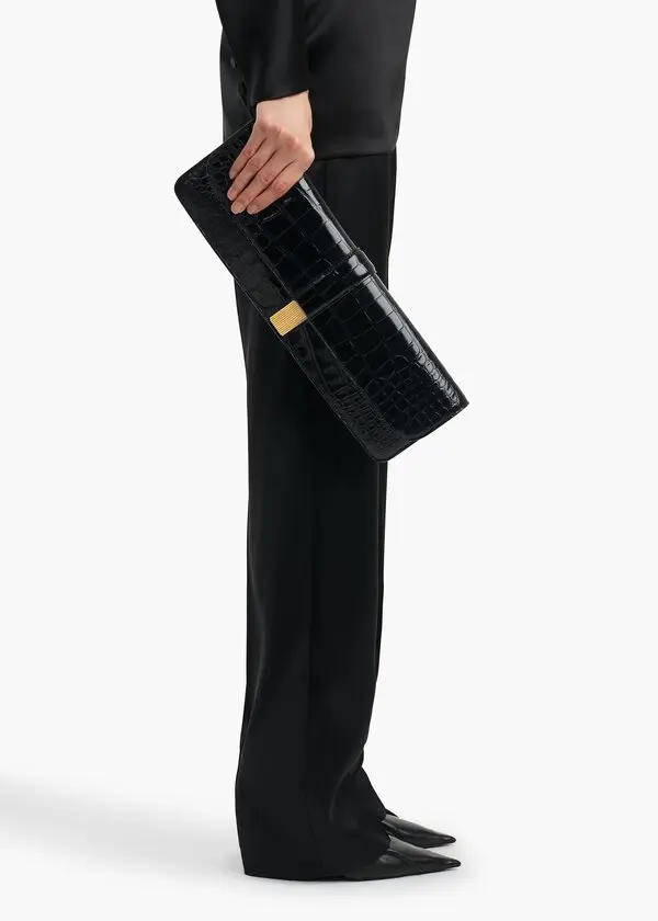 Khaite Blake Long Clutch In Alligator