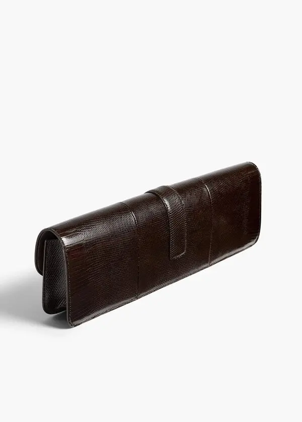 Khaite Blake Long Clutch In Lizard