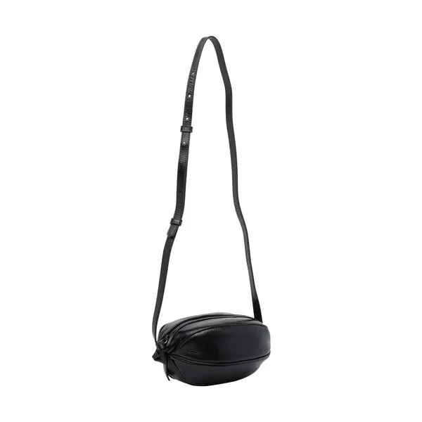 Hereu Boya Distressed Crossbody Bag - Black
