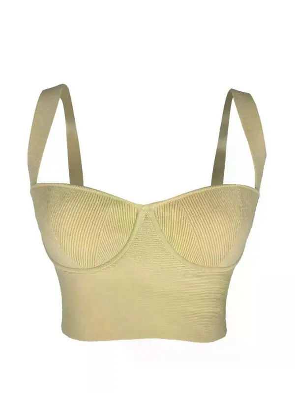 Galvan Knitted Crop Top