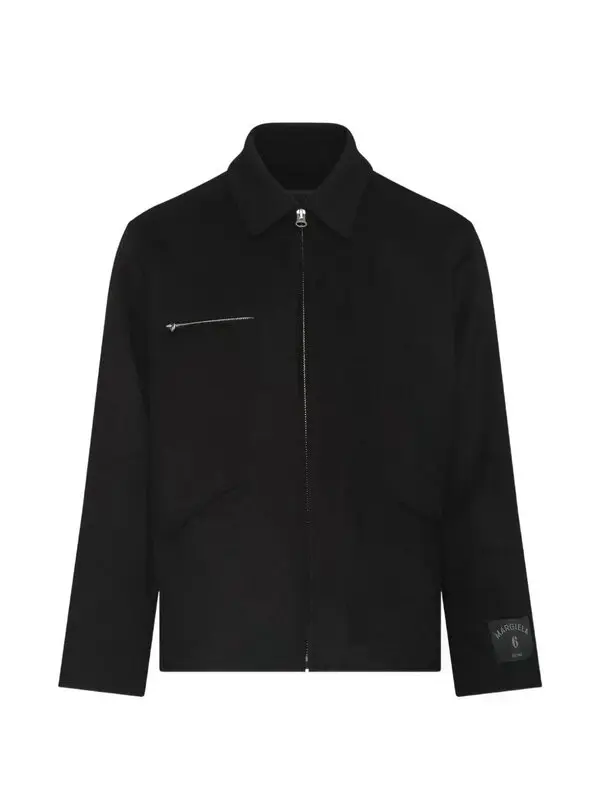 MAISON MARGIELA Double-faced Wool Zip Jacket - Black