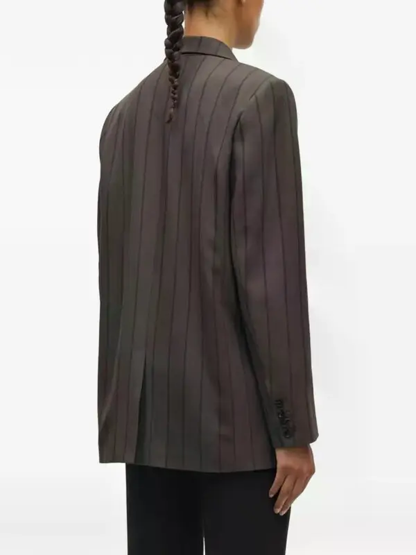 Samsøe Samsøe Sahelly Pinstripe Double-breasted Blazer