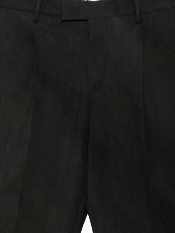 PT TORINO Pleated-detail Turn-up Trousers