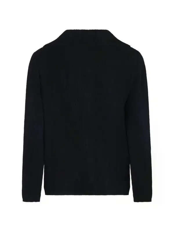 Altea Ribbed-knit Notched-lapels Cardigan