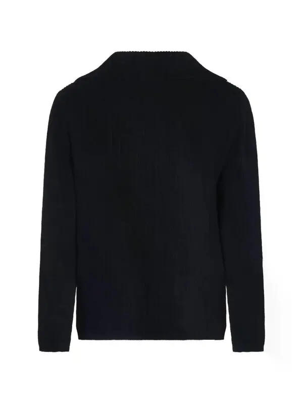 Altea Ribbed-knit Notched-lapels Cardigan