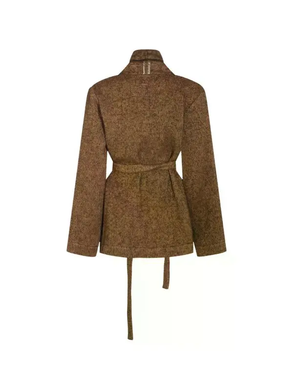 UMA WANG Belted Shawl-lapel Cardigan