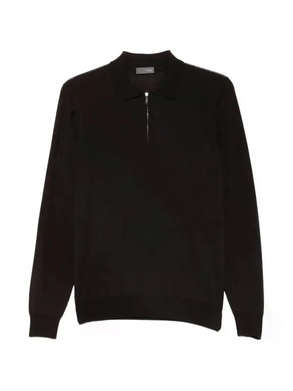 DRUMOHR Quarter-zip Polo-collar Sweater