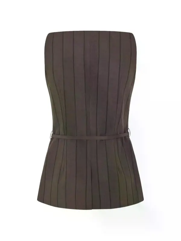 Samsøe Samsøe Sahelly Pinstripe Belted Top