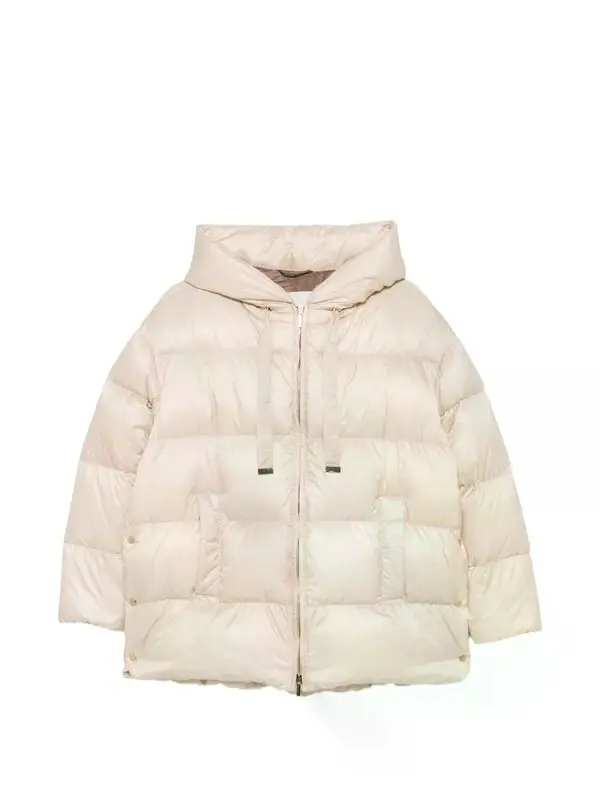 Max Mara Quilted Hooded Jacket - Neutrals