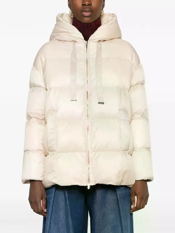 Max Mara Quilted Hooded Jacket