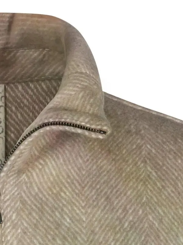 Altea Arden Herringbone-pattern Zip-up Jacket