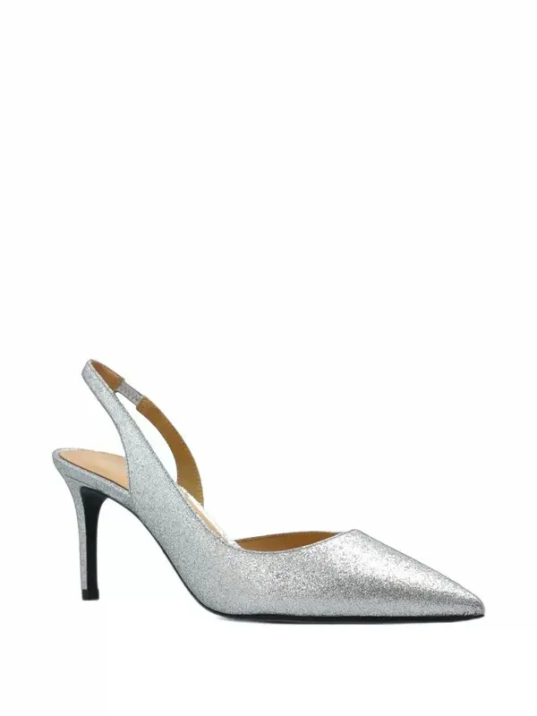 Michael Kors Alina Glitter-effect Slingback Pumps