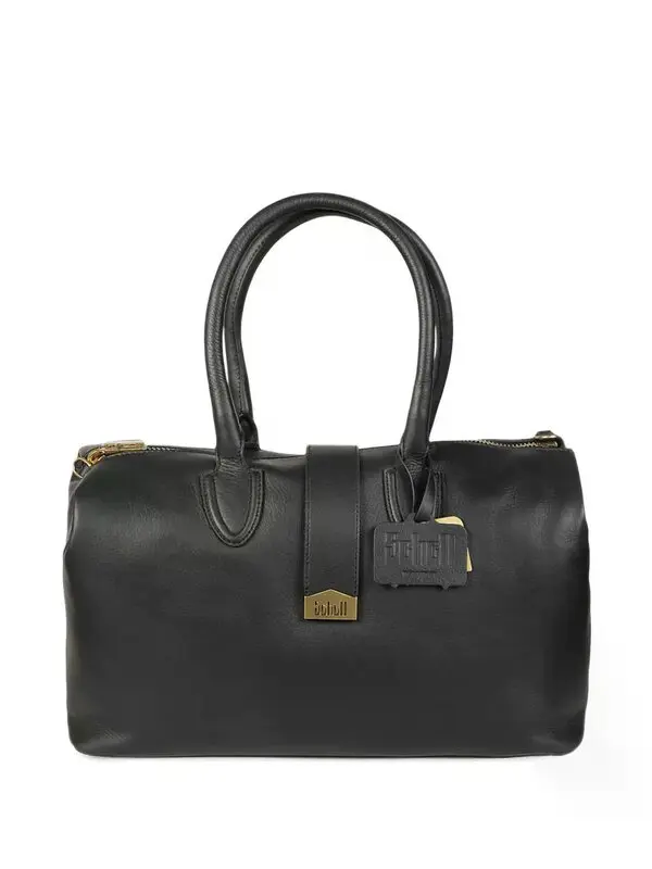 SCHELL Logo-plaque Leather Tote Bag