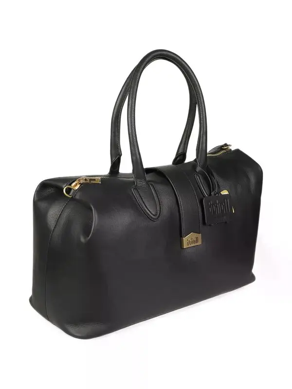 SCHELL Logo-plaque Leather Tote Bag