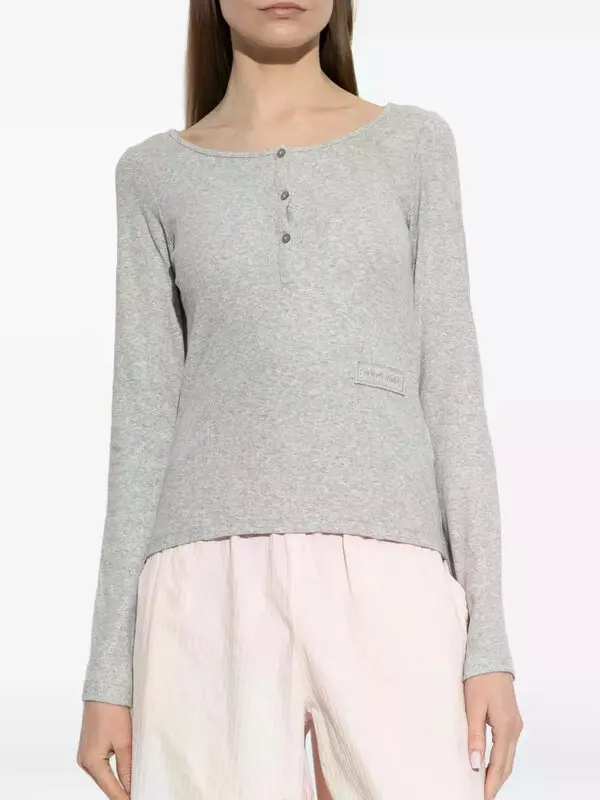 RETHINKIT STUDIOS Ribbed Long-sleeve Top