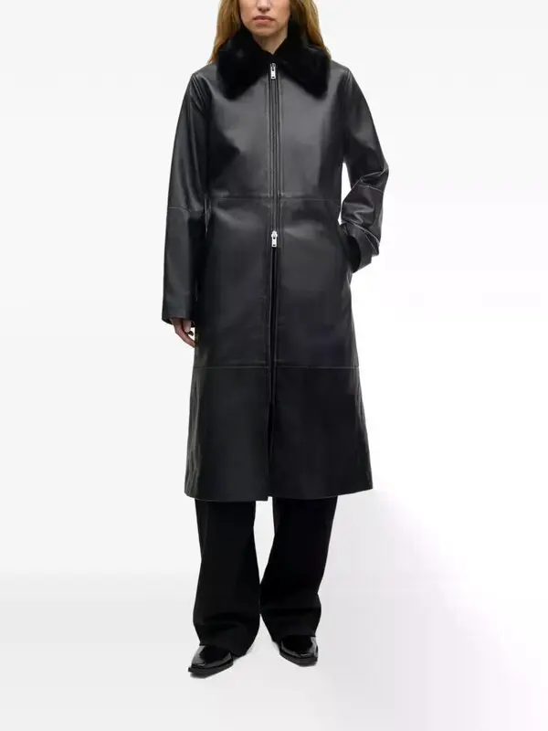 Samsøe Samsøe Sajuniper Shearling-collar Coat