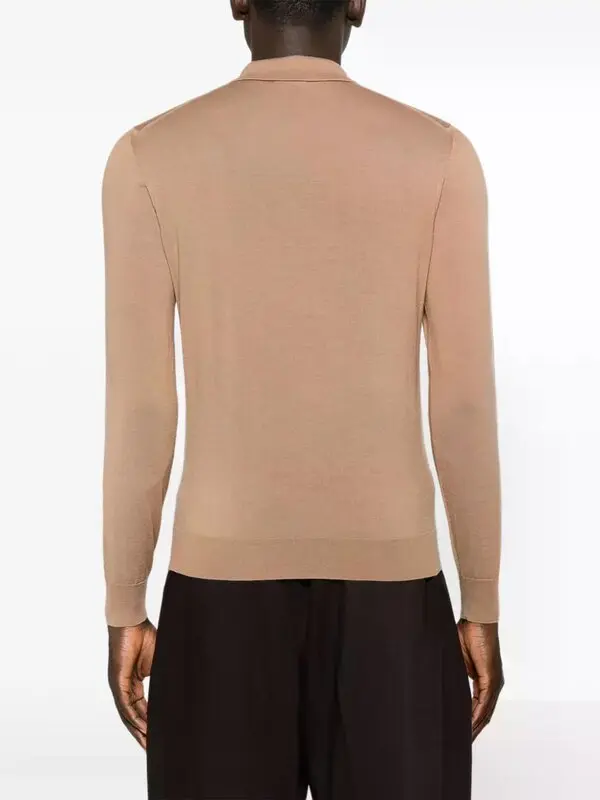 DRUMOHR Quarter-zip Polo Shirt - Brown