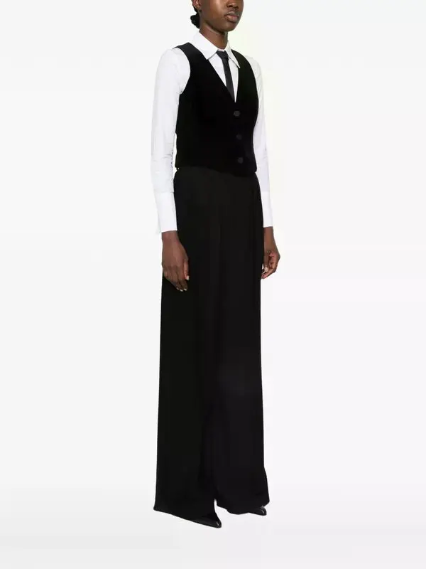 Max Mara Velvet-effect Waistcoat