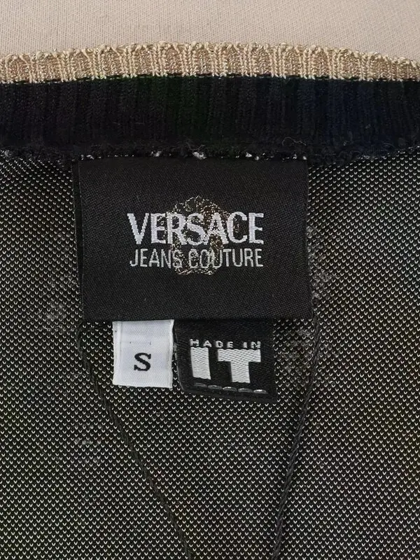 Versace Greca-trim Logo-print T-shirt