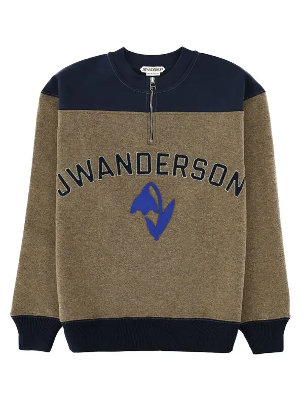 JW Anderson Felpa Con Logo Ricamato - Multicolour