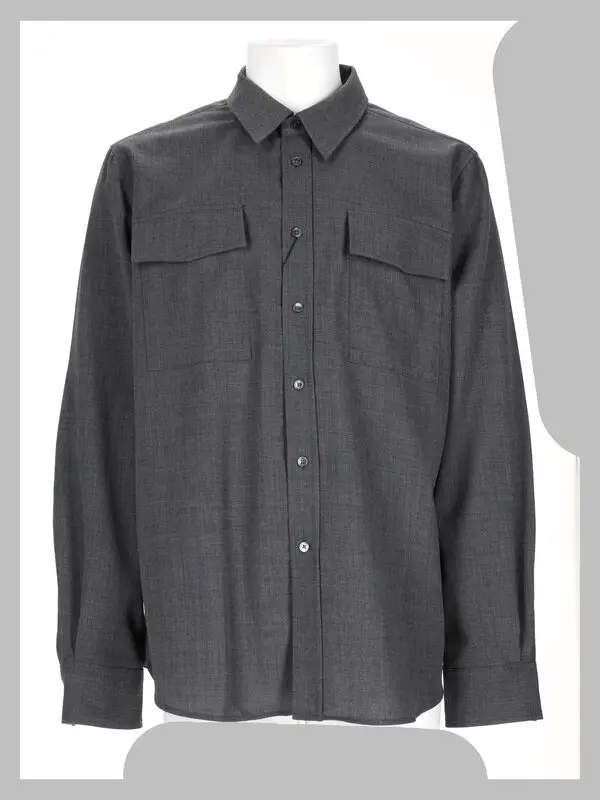 AMI Paris Camicia Classic Fit In Lana