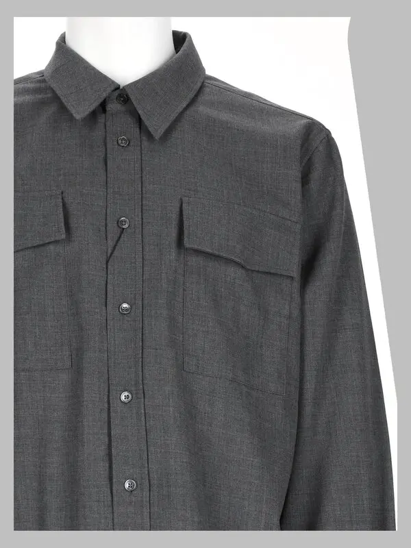 AMI Paris Camicia Classic Fit In Lana