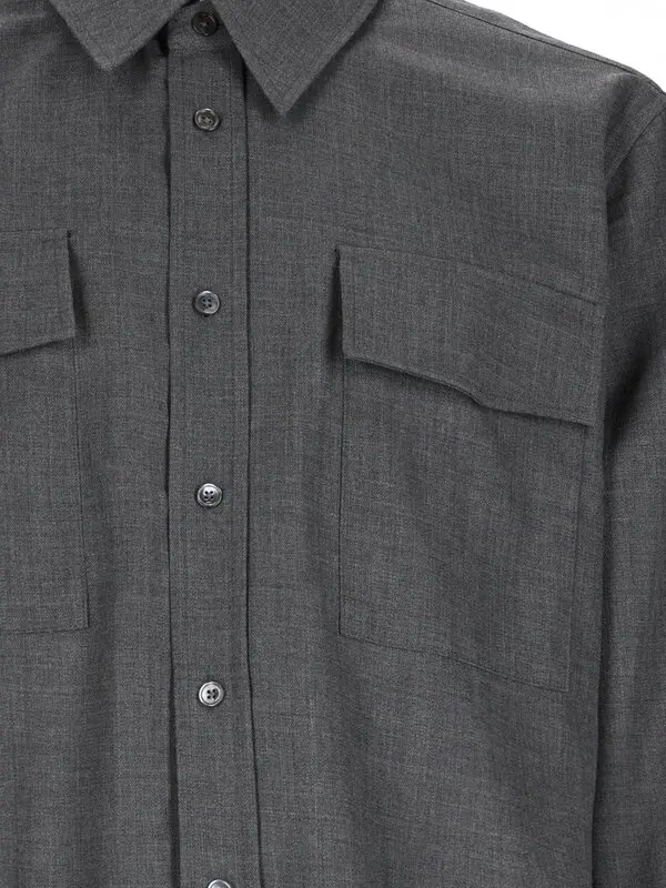 AMI Paris Camicia Classic Fit In Lana