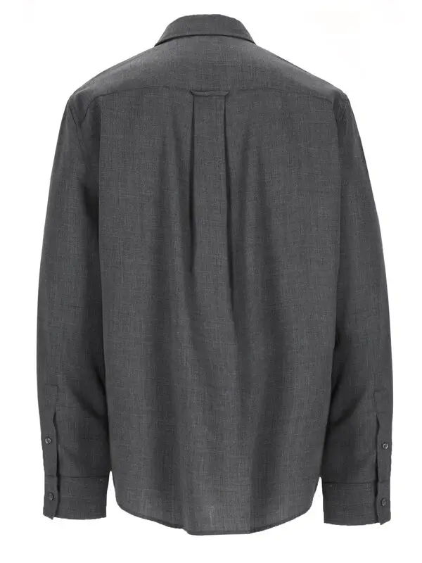 AMI Paris Camicia Classic Fit In Lana