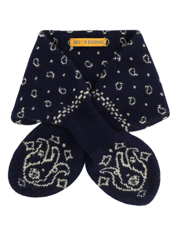 Guest In Residence Sciarpa Bandana "bowtie - Blue