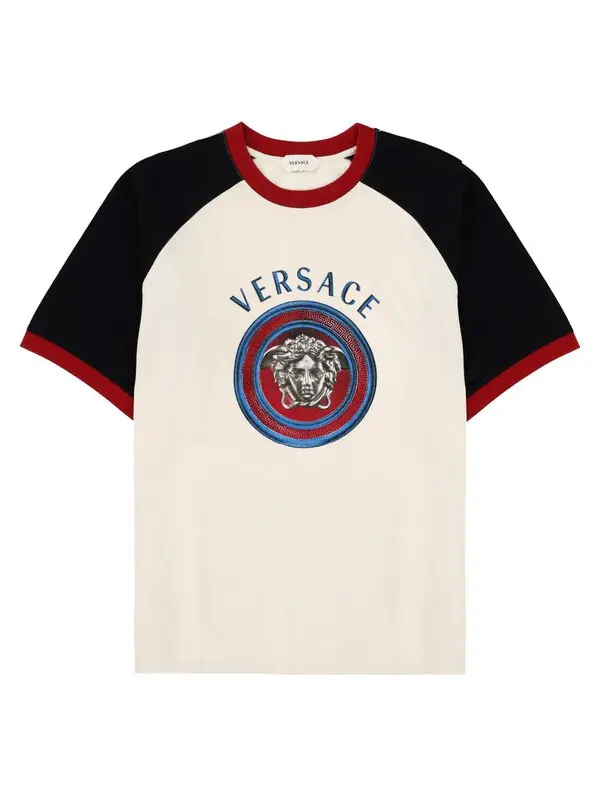 Versace T-shirt Con Logo E Medusa