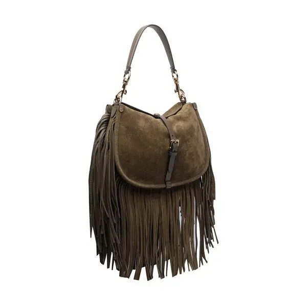 Etro Medium Suede Pony Shoulder Bag