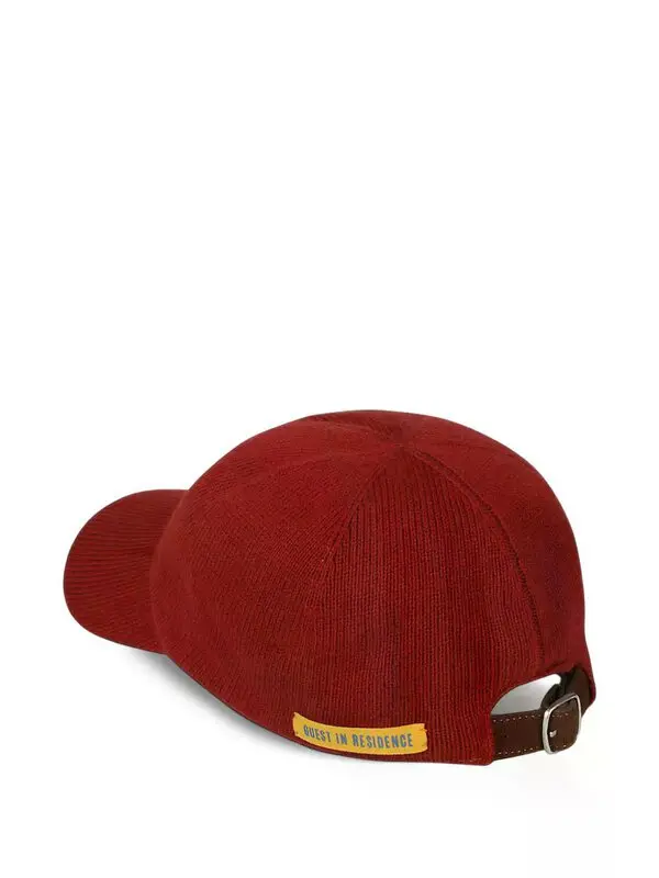 Guest In Residence Knitted Wool Baseball Cap - Red