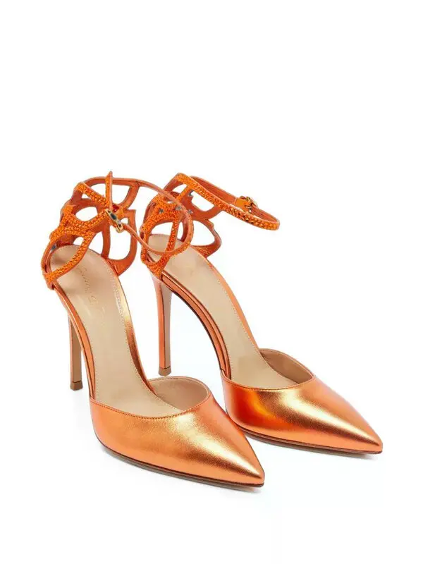 GIANVITO ROSSI Fleur Ankle-strap Sandals