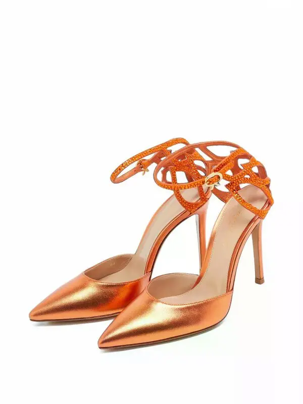 GIANVITO ROSSI Fleur Ankle-strap Sandals