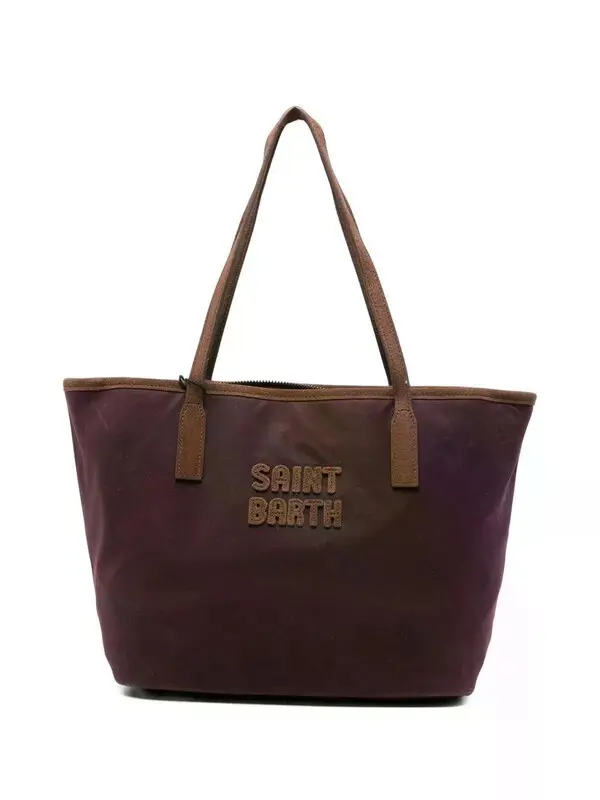 MC2 SAINT BARTH Medium City Logo-patch Tote Bag