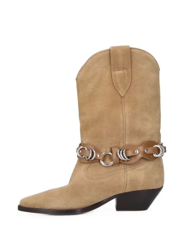 Isabel Marant Étoile Duerto Leather Boots - Grey