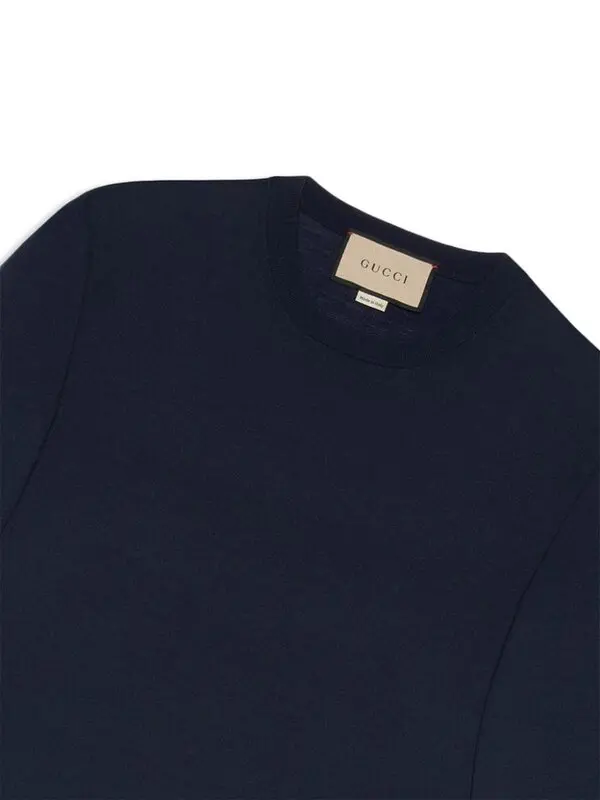 Gucci Logo Embroidered Crewneck Sweater