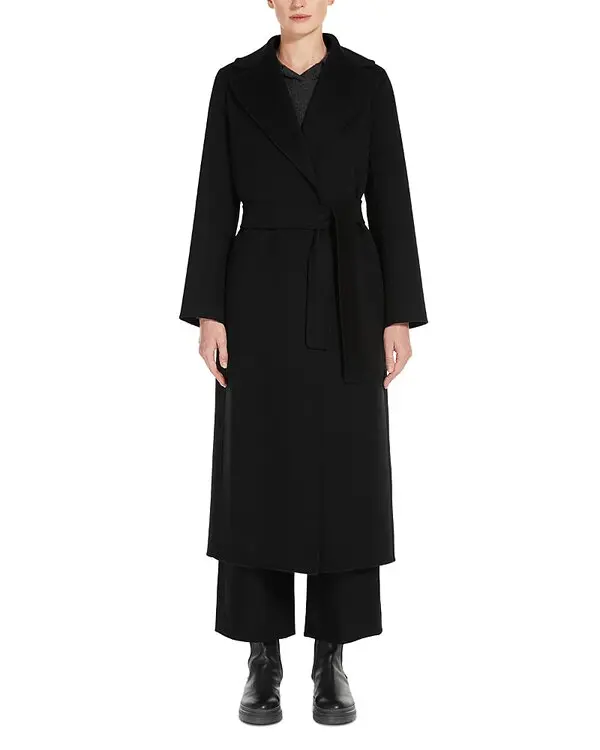 Max Mara Poldo Wool Belted Wrap Coat